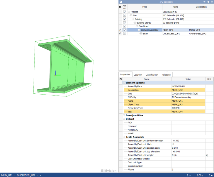 IFC Extender (ML126) | Trimble User Assistance
